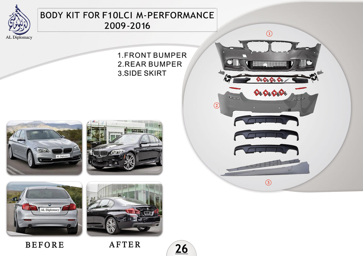 B.26 BODYKIT FOR F10LCI M PERFORMANCE BODYKIT 2009-2016, China – Al ...
