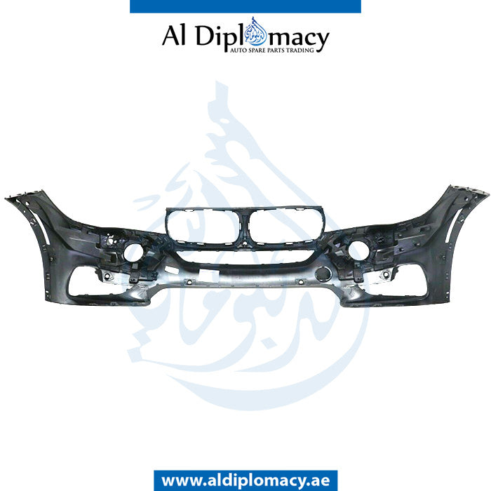 BMW X5 F15 FRONT BUMPER, WITH SENSOR, AND WIPER, AND CAMERA HOLE, COMP ...