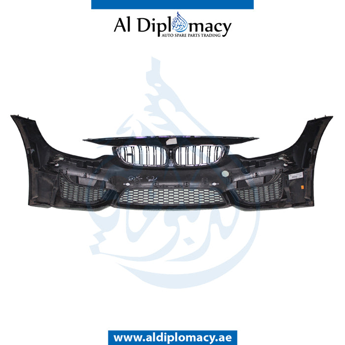 BMW F80 FRONT BUMPER, WITH SENSOR AND WIPER HOLE, COMPLETE, BMW USED P ...